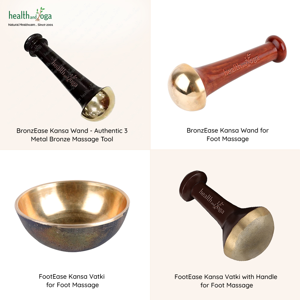 Buy BronzEase Kansa Wand for Foot Massage by Soulgenie